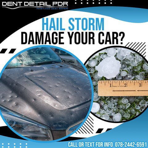 Hail Damage Dent Repair | Paintless Hail Dent Repair | Dent Detail